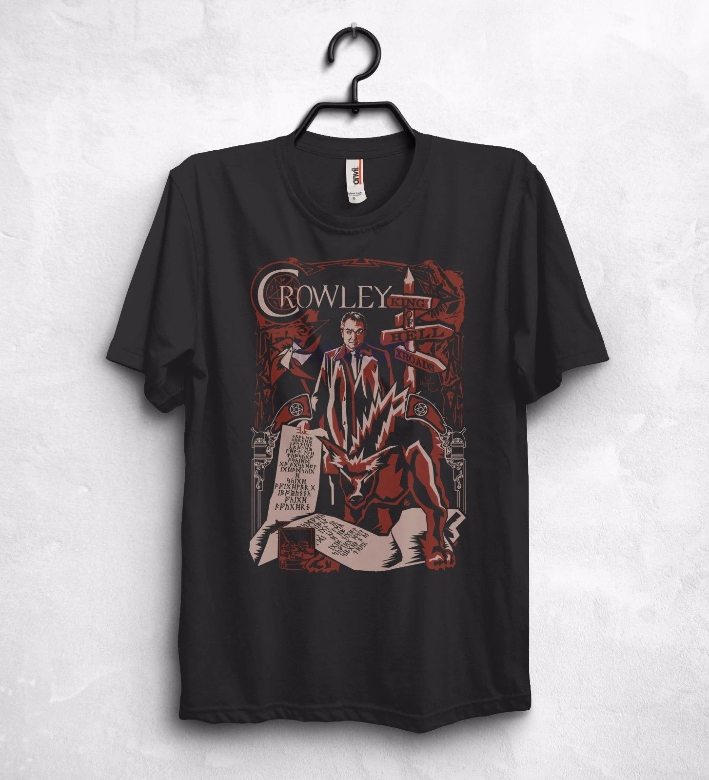 Crowley Fergus Roderick MacLeod T Shirt Top Demon King of Hell ...