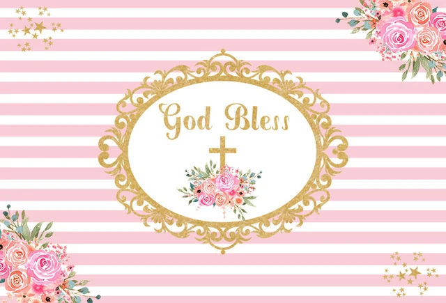 Pink Baptism Backgrounds