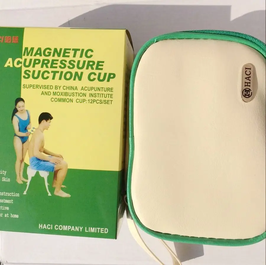 12 Cupsbox Massage Vacuum Cupping Set Thicker Magnetic Aspirating Cupping Cans Acupuncture