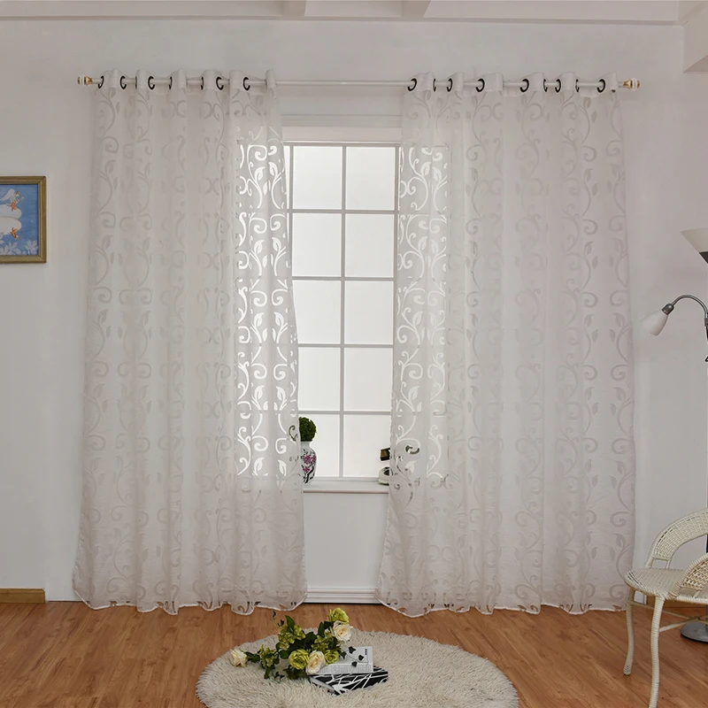 Urijk Luxury Fashion Semi blackout Curtains Kitchen Curtains Window ...