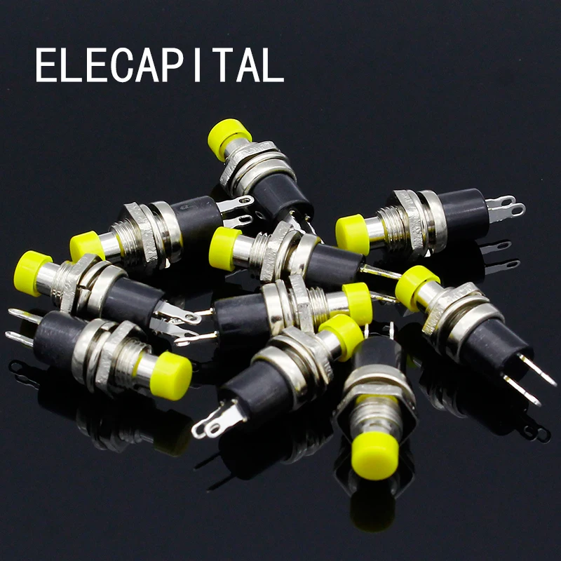 10pcs NO Normally Open Mini Momentary Spring Return Push Button 10pcs NO Normally Open Mini Momentary Spring Return Push Button