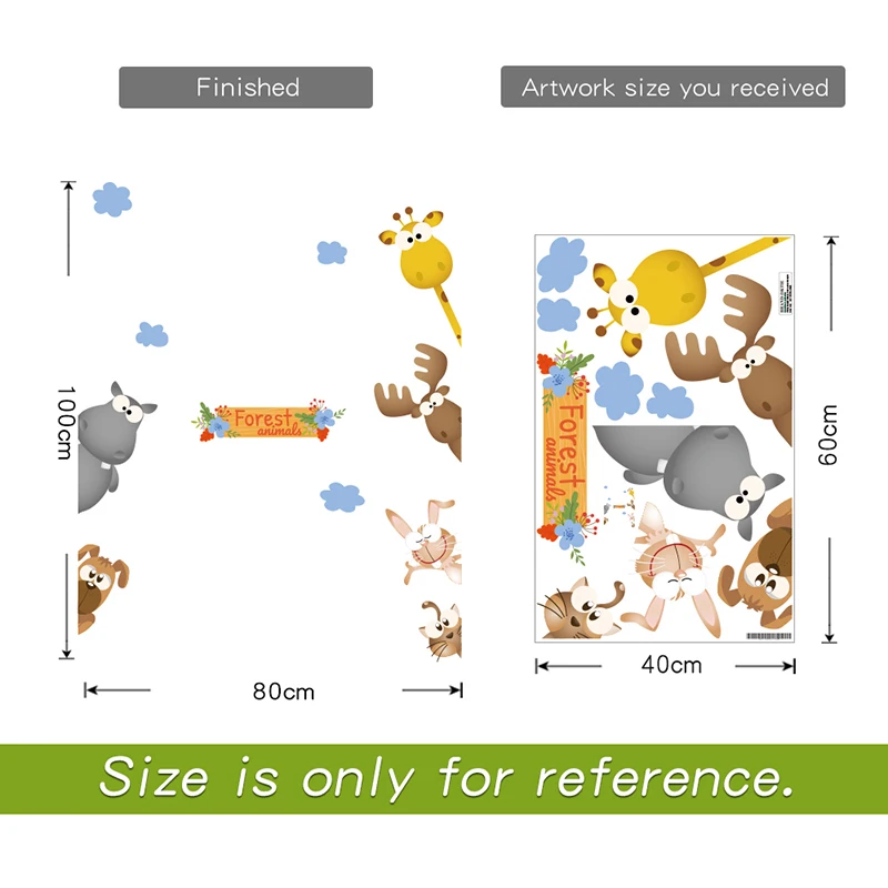 Наклейка на дверь в спальню угловая Наклейка на стену для детской комнаты настенные украшения