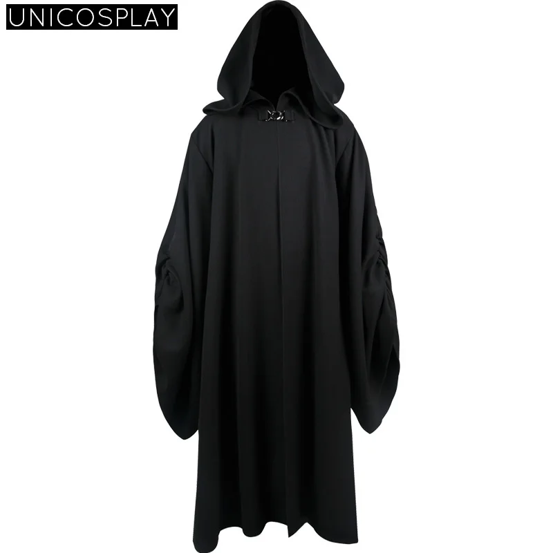 Star Wars Emperor Palpatine Darth Sidious Robe Cosplay Costume Black ...