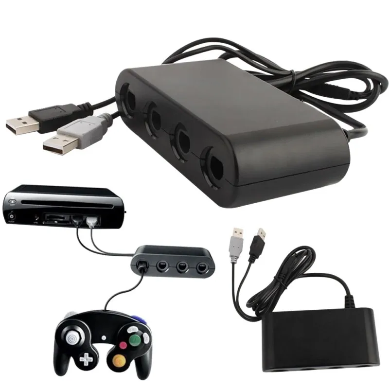 EDAL Professional Replacement Gamecube Controller Adapter Converter 4 ... EDAL Professional Replacement Gamecube Controller Adapter Converter 4 ...