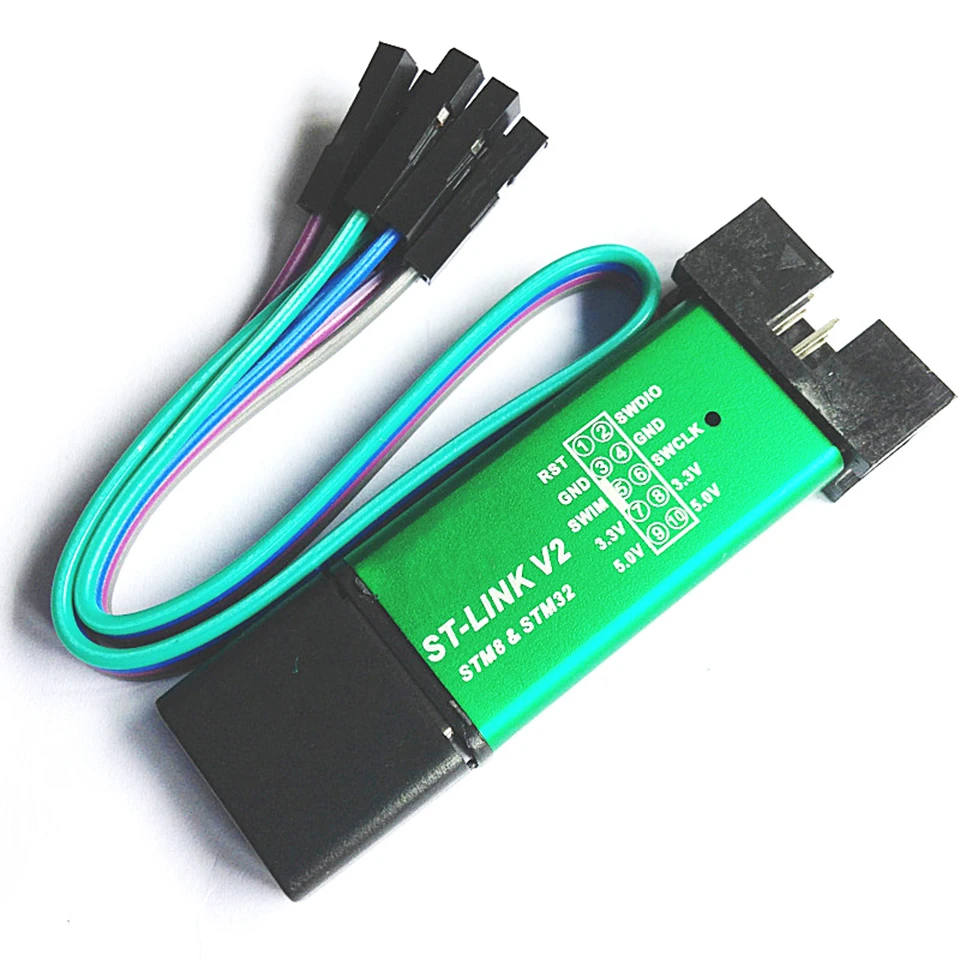 ST LINK Stlink ST Link V2 Mini STM8 STM32 Simulator Download Programmer Programming With Cover ...