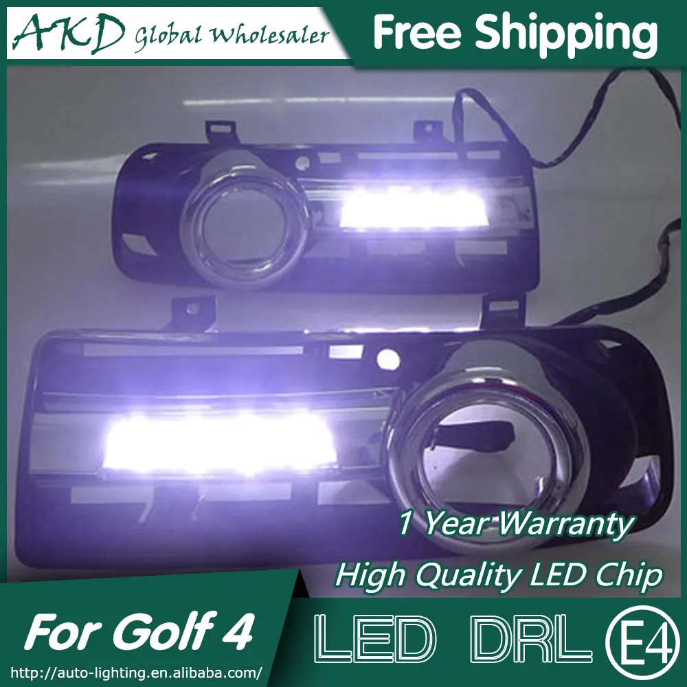 AKD Car Styling LED Fog Lamp for VW Golf 4 DRL Golf4 LED Daytime ...