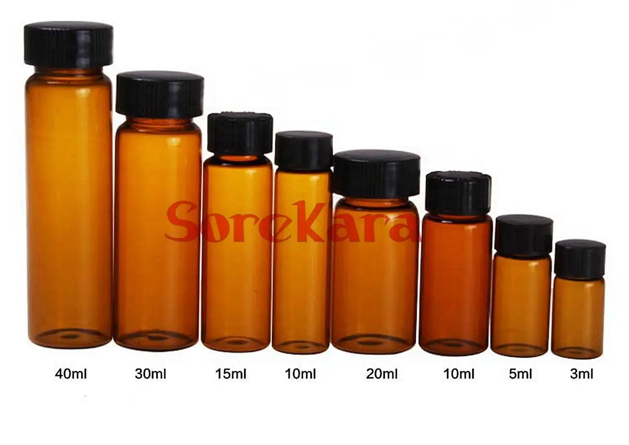 1ml-2ml-3ml-5ml-10ml-15ml-30ml-40ml-50ml-60ml-Brown-Glass-Seal-Bottle ...