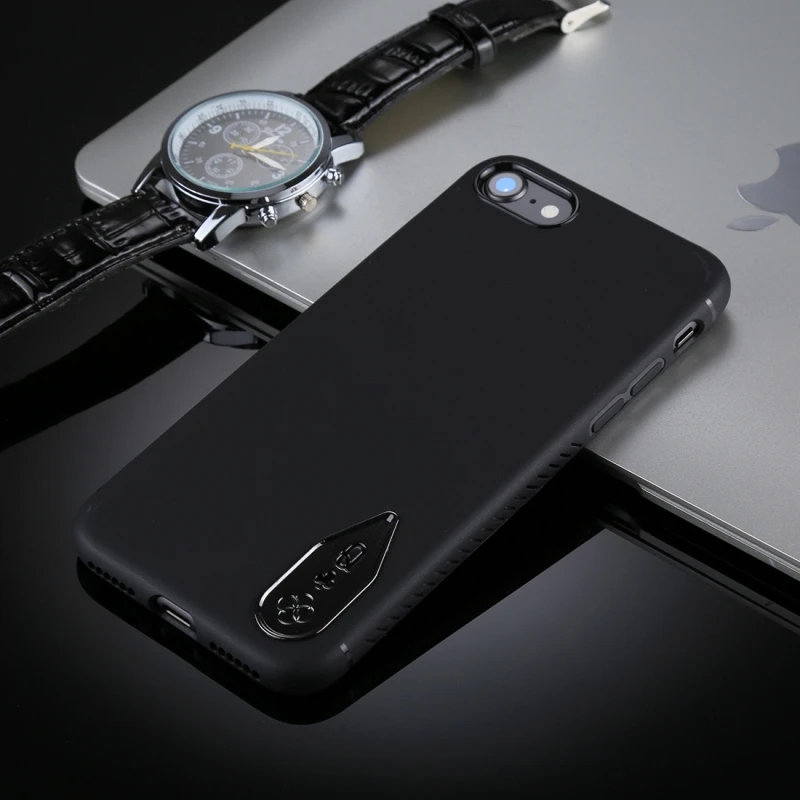 TOTU For iPhone 8 Case TPU Silicone Cover Zinc Alloy Pattern Soft ...