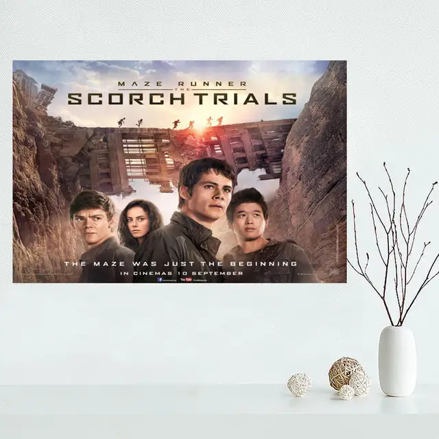 Custom maze runner 01 Home Decor modern For Bedroom Wall Fabric Silk ...