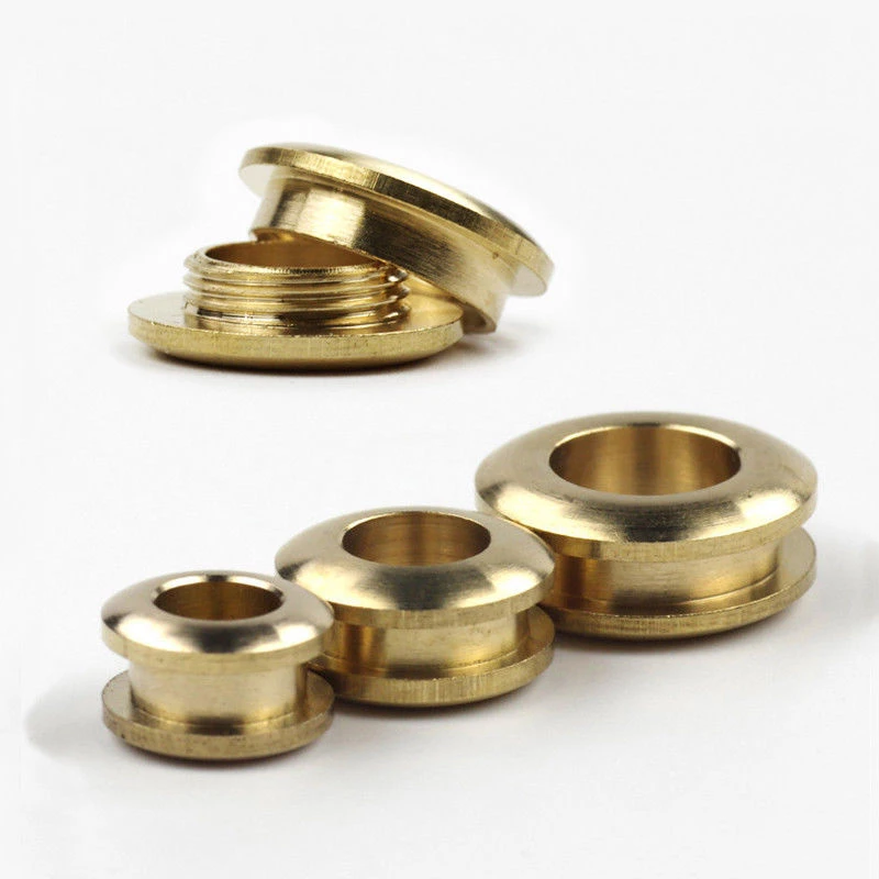 2pcs Solid Brass Screw Back Eyelets With Washer Grommets Leather Craft ...