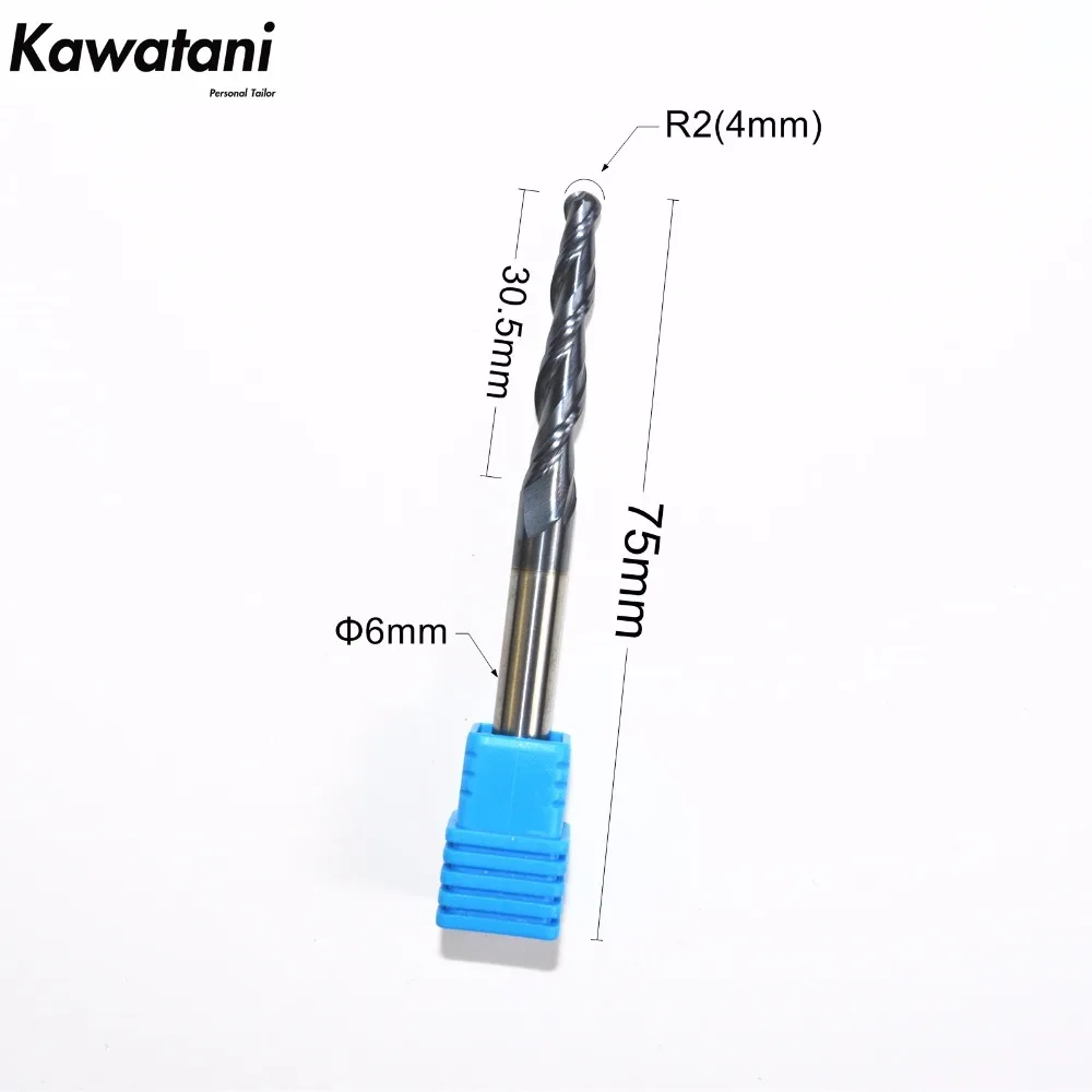 1PCS-6mm-R2-0-30-5-75L-CNC-TiALN-solid-carbide-end-mill-woodworking ...