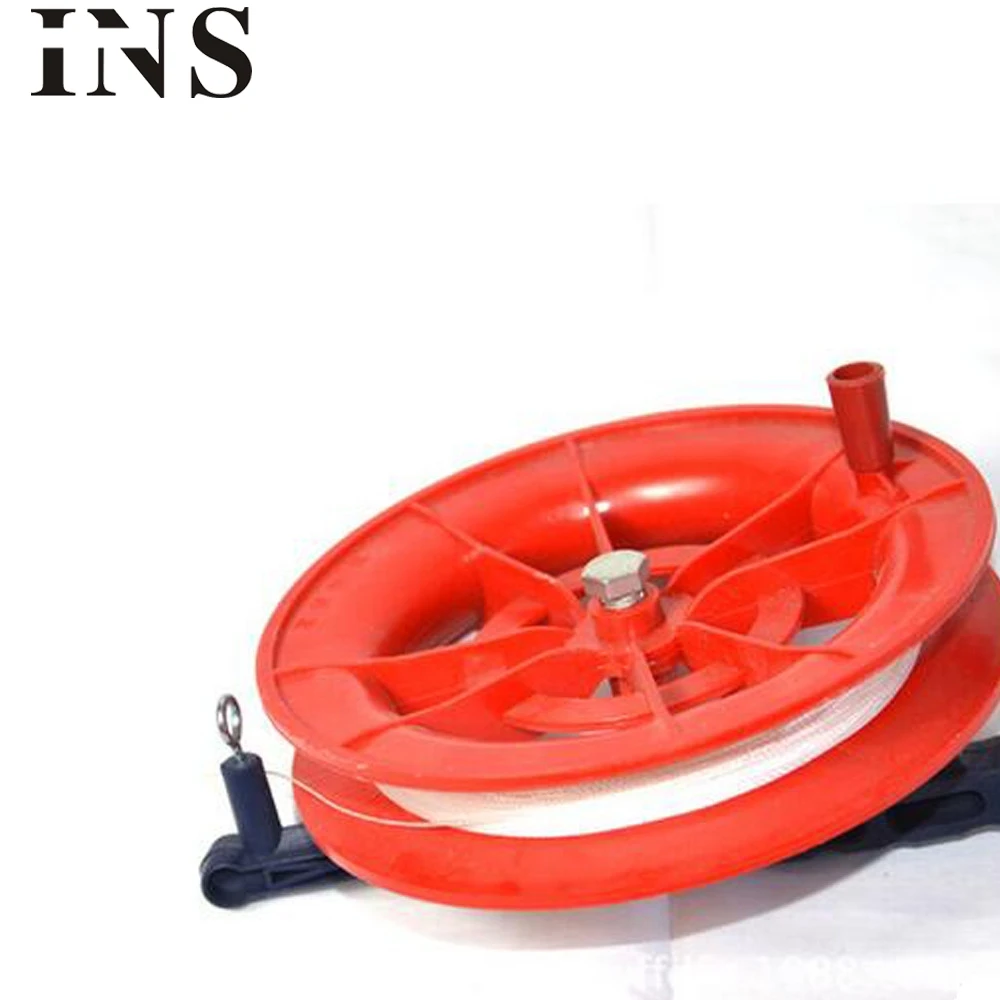 50M Twisted String Line Red Wheel Kite Reel Winder Toys Game ...