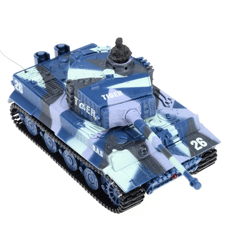 Great Wall 2117 1:72 Scale 4CH Mini RC Tank Simulation Tiger Radio ...