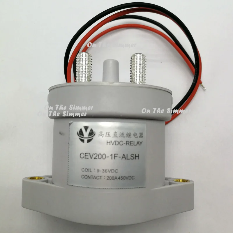 EV200A vacuum high voltage DC electric vehicle relay contactor battery ...