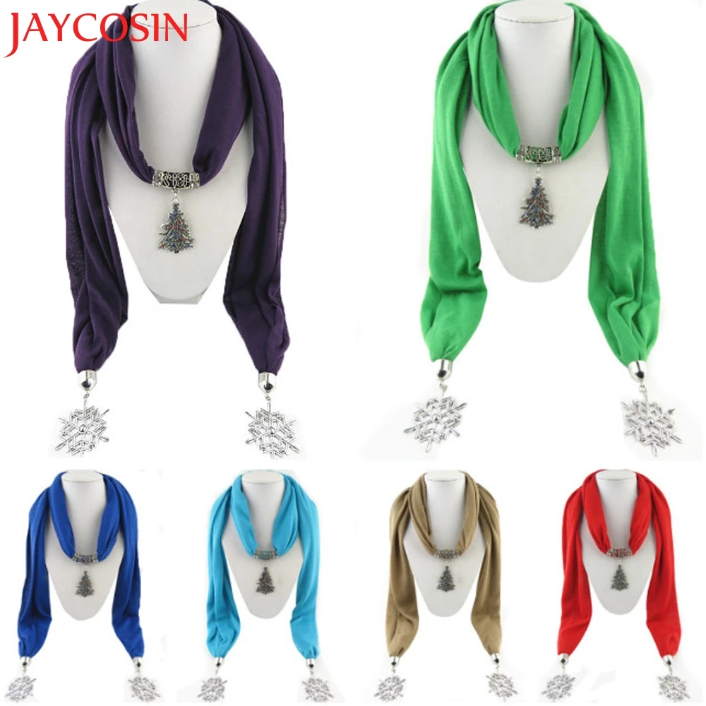 Women Pendant Scarf With Tassel Rhinestone Jewelry Scarves Dropshiping ...