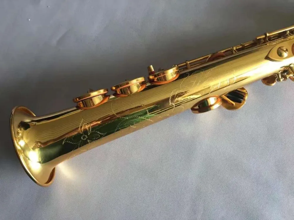High Quality Custom Mark VI Model Soprano Sax Pitch B Gold Lacquer ...
