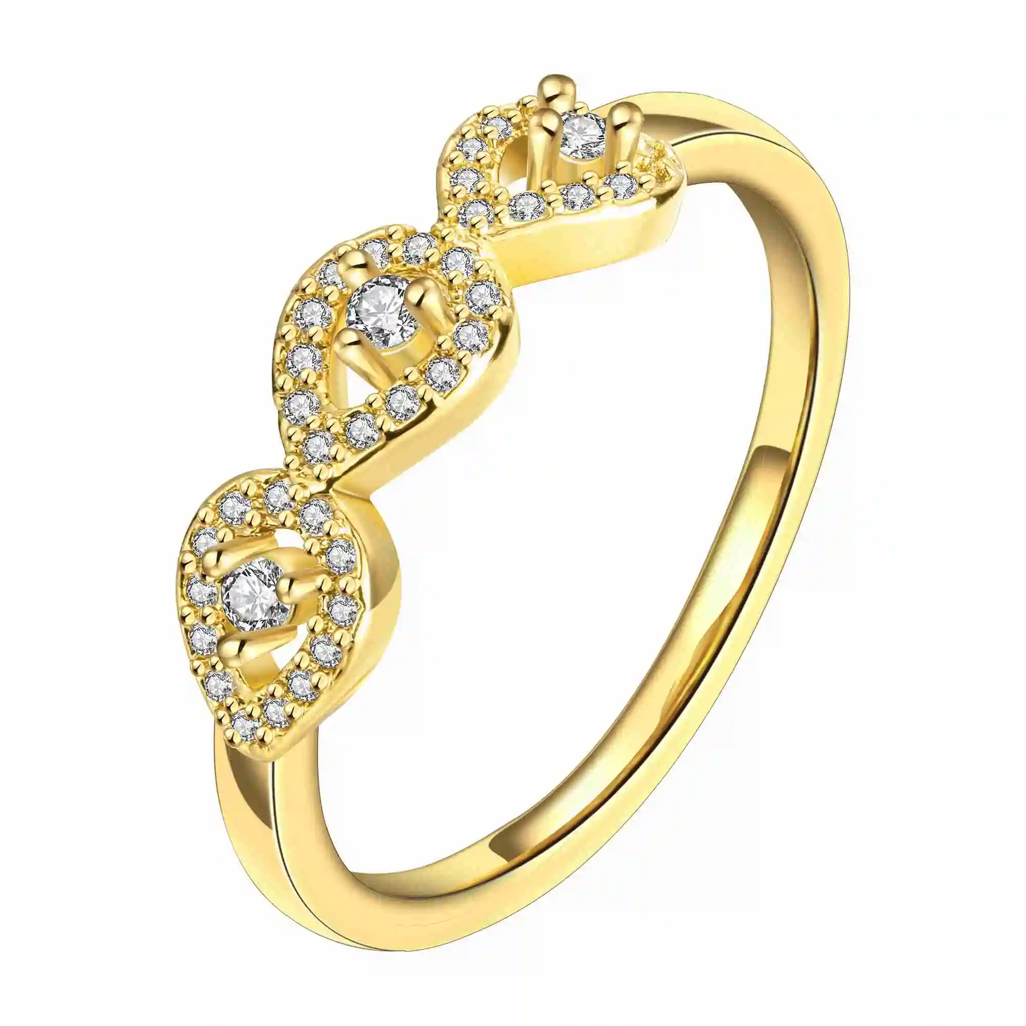 Free Shipping 2015 New gold color rings for women Small crystal ...