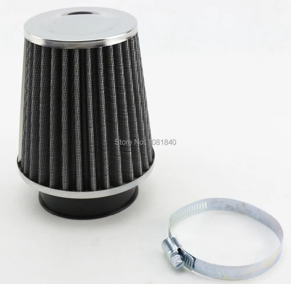 Universal Grey 76mm 3" Cold Intake Sports High Flow Round Mesh Cone Air ...