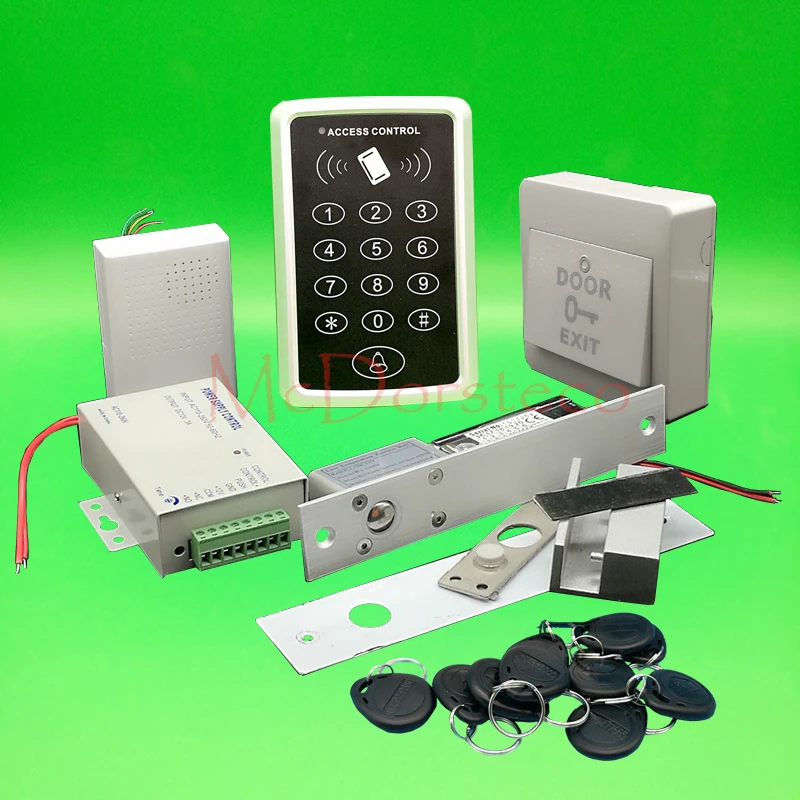 125khz Rfid Card Door Access Control kit Full Door Access Kit electric ...