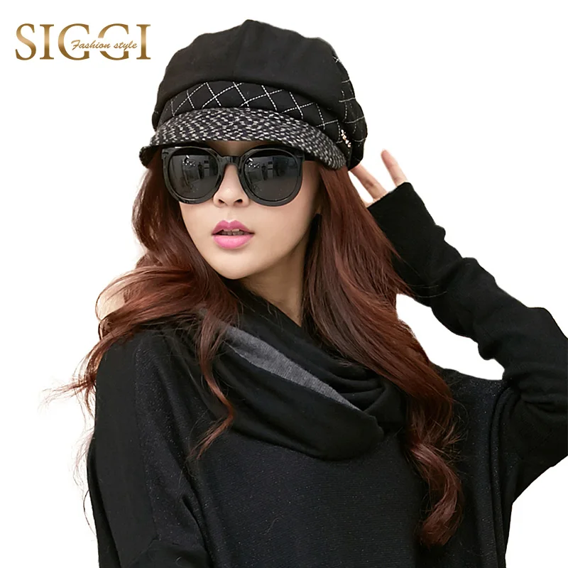 המוכרי עיתונים - SIGGI Women Wool Newsboy Cap Winter Hat Painter ...