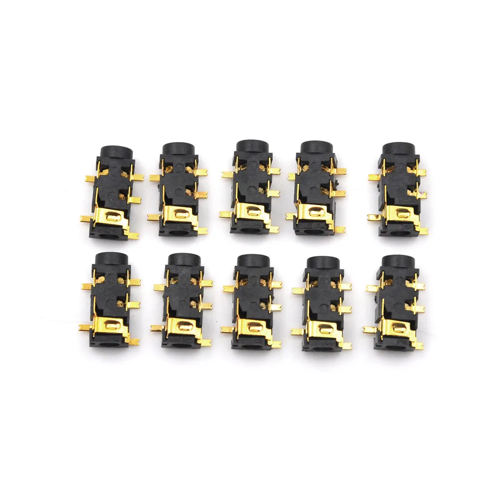 10pcs/lot 3.5mm Female Audio Connector 5 Pin SMT SMD Headphone Jack ...