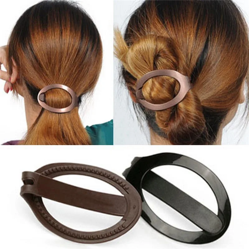 1 Pc ABS Resin Flexible Zero Pressure Hair Clip Set Hairpin Tailstock ...