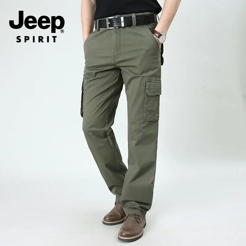 2019 Spring Autumn JEEP Brand Cargo Pants Business Mens Casual Military ...
