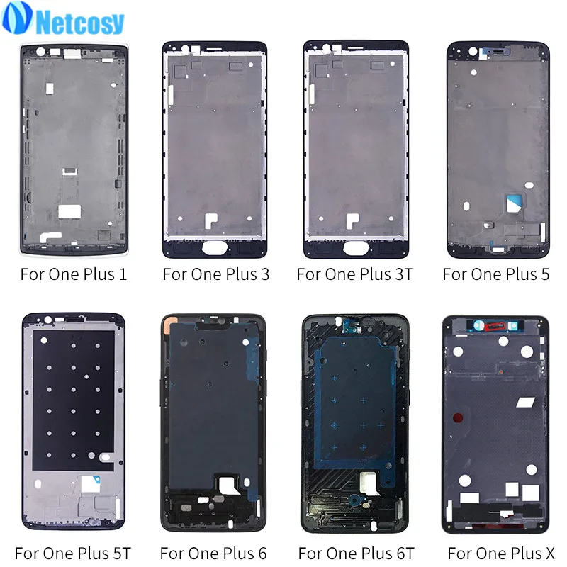Netcosy ЖК-рамка Корпус Крышка передняя средняя рамка для Oneplus 1 ...