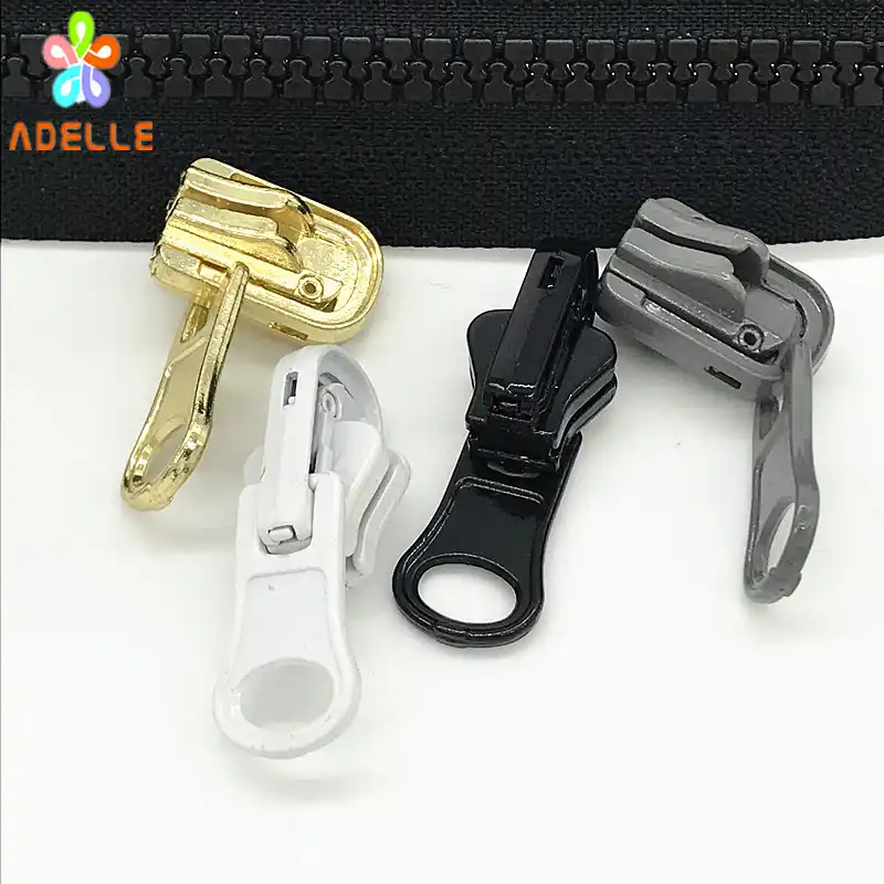 10pcs Plastic resin Zipper Slider NO.5 Auto Lock reversible double face ...