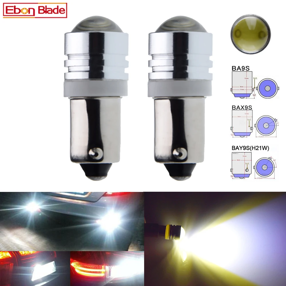 2x T4w Ba9s Bax9s H6w Bay9s H21w 6v 12v 24v Dc Car Motor Led Bulb Interior Lamp Projector Side ...
