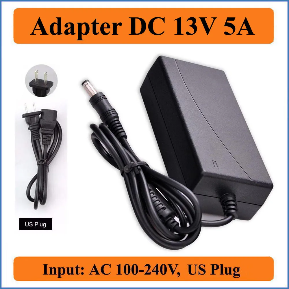 13v 5a Us Plug Ac Dc Adattatori Ac 100v 240v Alimentatore Switching