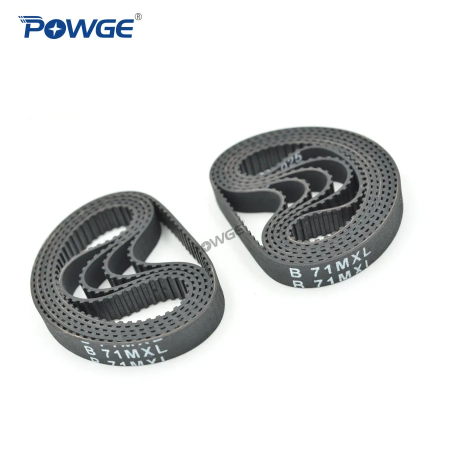 POWGE 10pcs MXL Timing belt B70 B71 B72 B73 B74 Width 6.35mm 025 6mm ...