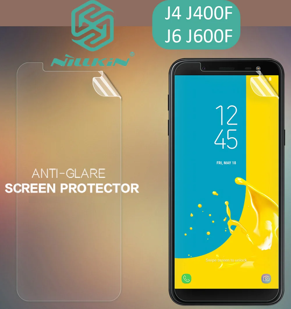 Nillkin Matte HD Ясно Экран Защитная пленка для samsung Galaxy J4 J6 плюс мягкий прозрачный кристалл