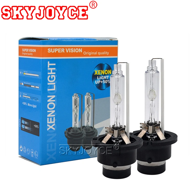 SKYJOYCE 12V 55W D2S HID Xenon Bulb D2S 4300K 5000K D2R D4R D4S 6000K 8000K 10000K Car Auto ...