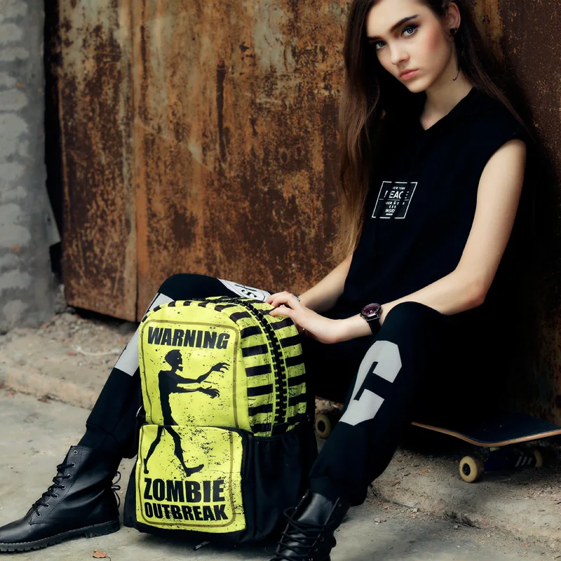 High-Quality-Assured-Brand-Zombie-Bag-for-Teenager-Skull-School-Bags ...