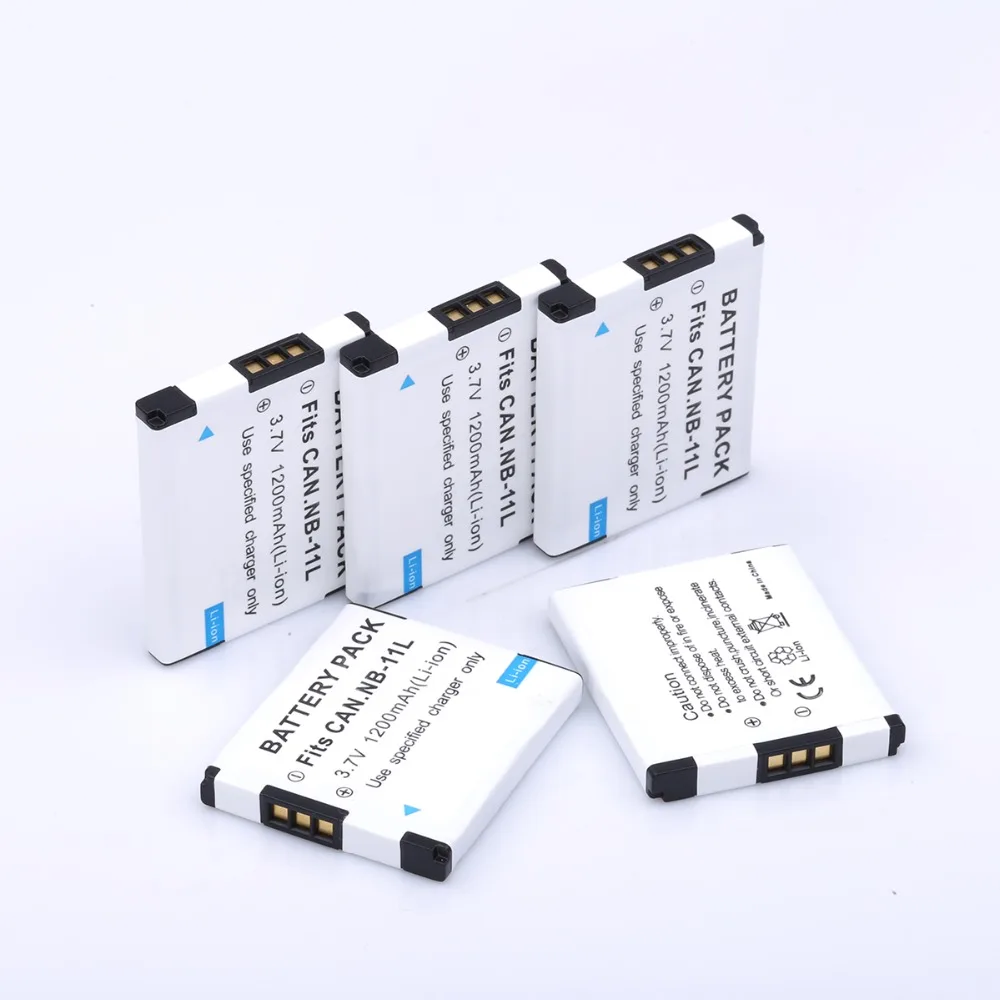 Big SALE HIBTY 5 Pack/Lot NB-11L NB-11LH 1200 mAh Li-ion Battery for ...