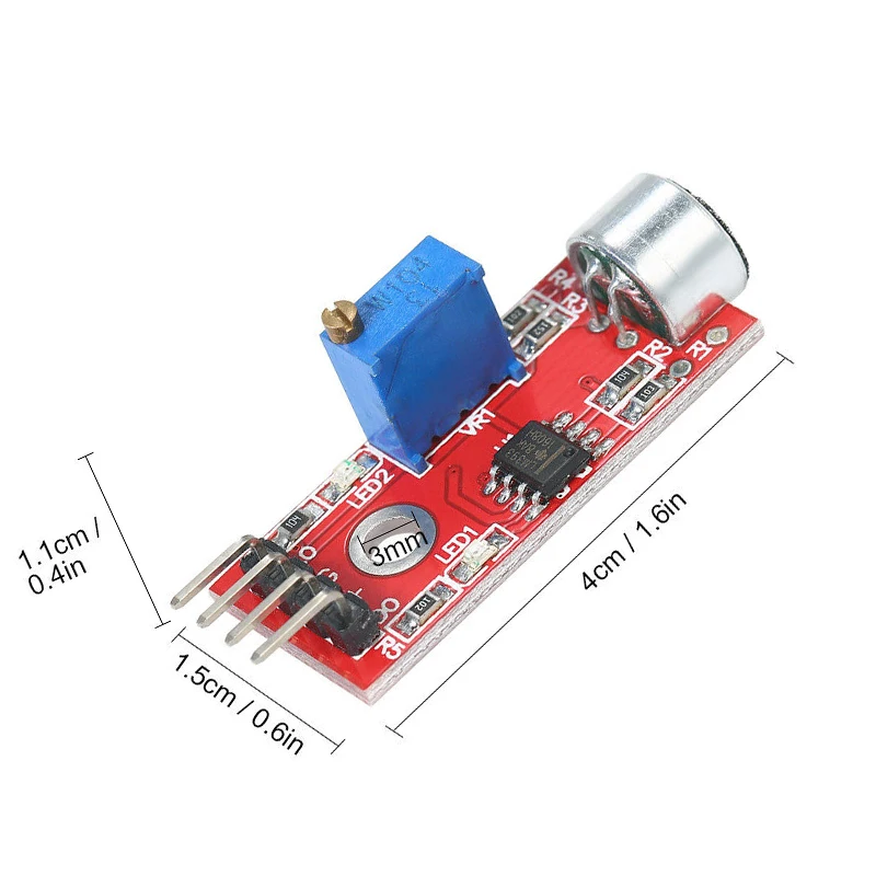 10pcs Microphone Voice Sound Sensor Module for Arduino AVR PIC 5V ...
