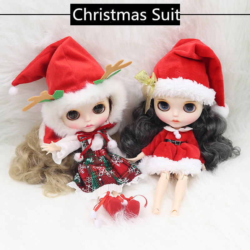 Neo Blythe Doll Christmas Winter Outfit With Cap & Scarf | This Is ...