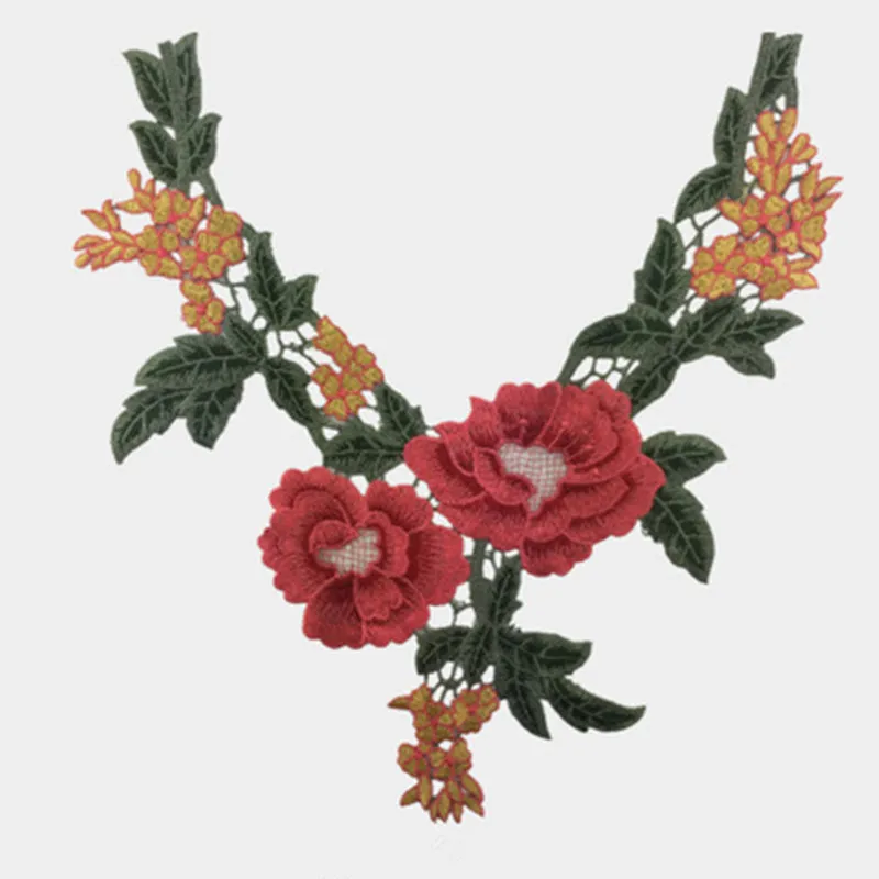 Embroidery Flower Lace Collar Fabric DIY Handmade Lace Clothing For ...