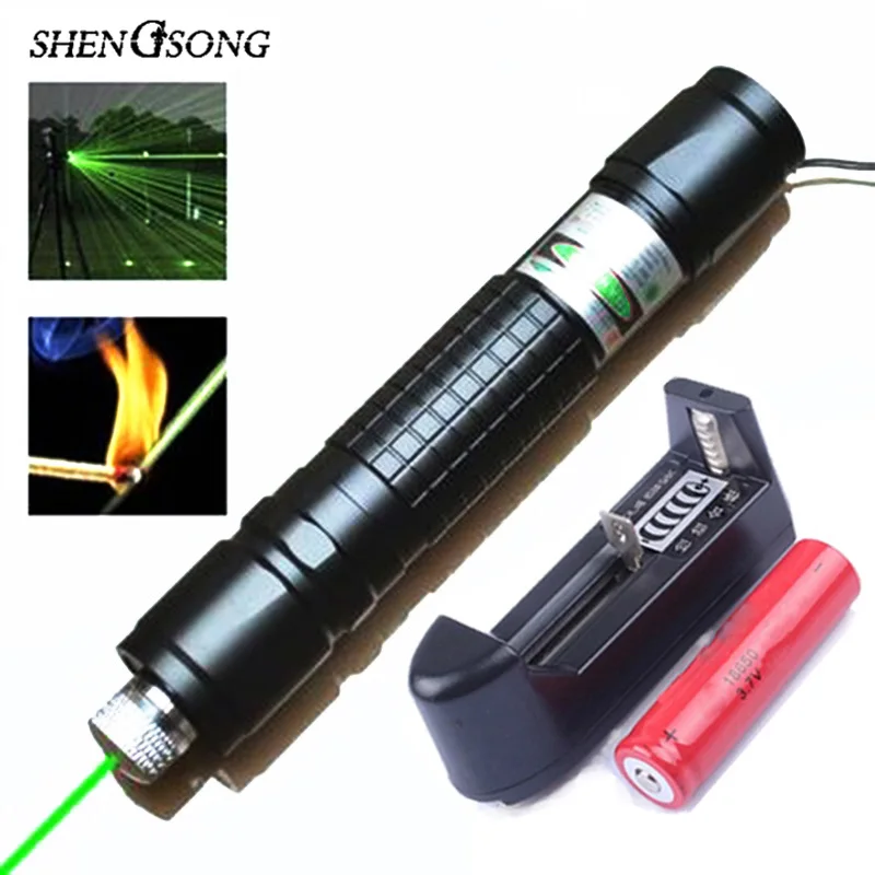 Tactical High Power Green Laser Sight Rifle Scope Riflescope 532nm Powerful Laser Pointer With ...