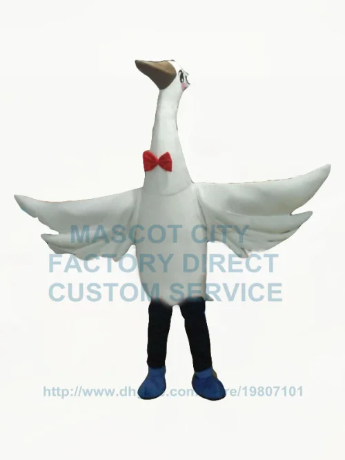 White Stork Mascot Costume Adult Size Cartoon Stork Ciconia Birds Anime ...