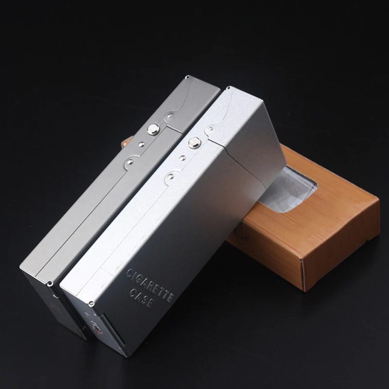 Narrow Pipe Personality Women Cigaret Slim Metal Case Cigarette Box ...