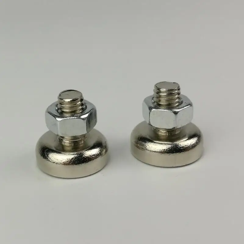 8pcs D16mm Neodymium Powerful Magnet Strong Pot Magnets Magnet Thread ...