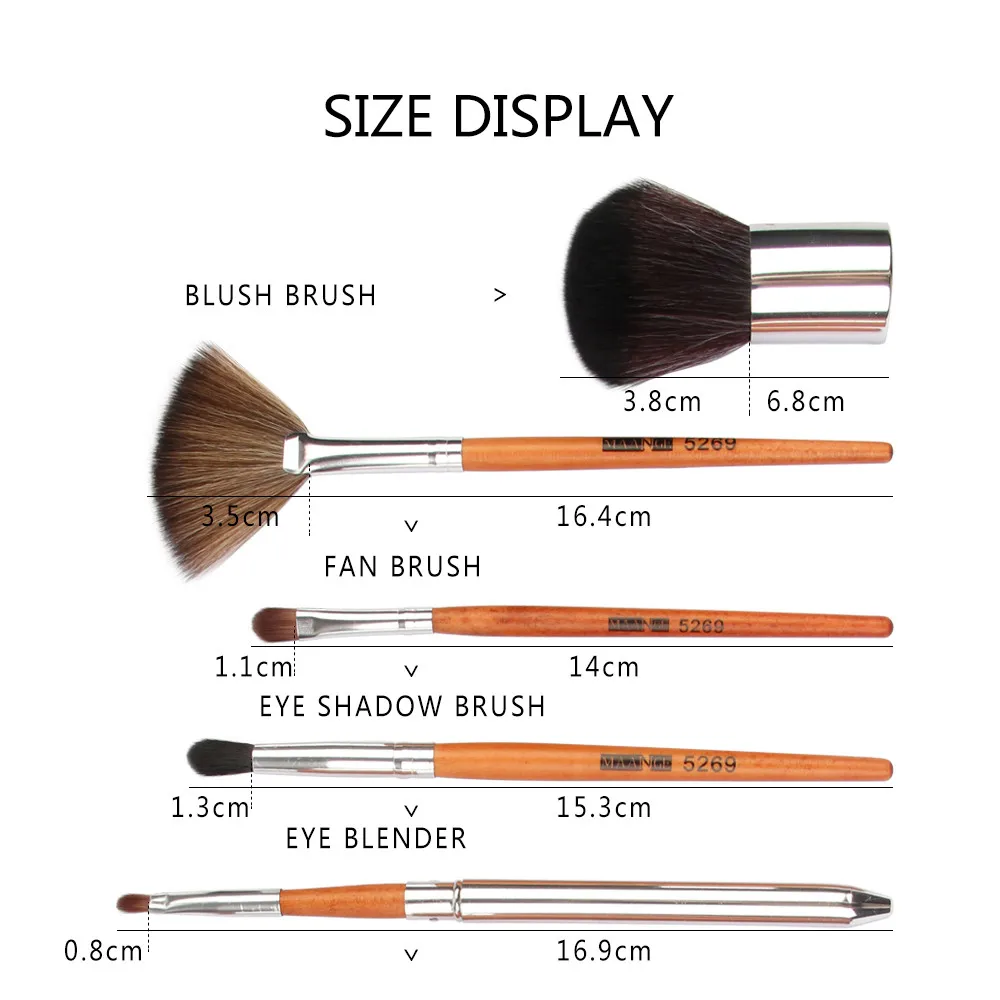 15 шт. Косметические кисти для макияжа кисть для основы пудра, кисть ...