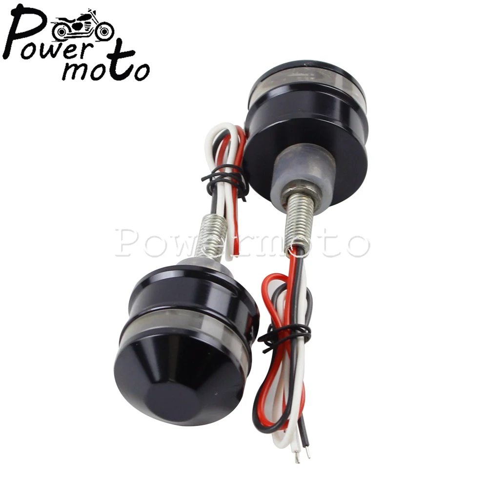 Universal Motorcycle 1" Handleber LED Turn Signals For Harley Cafe ...
