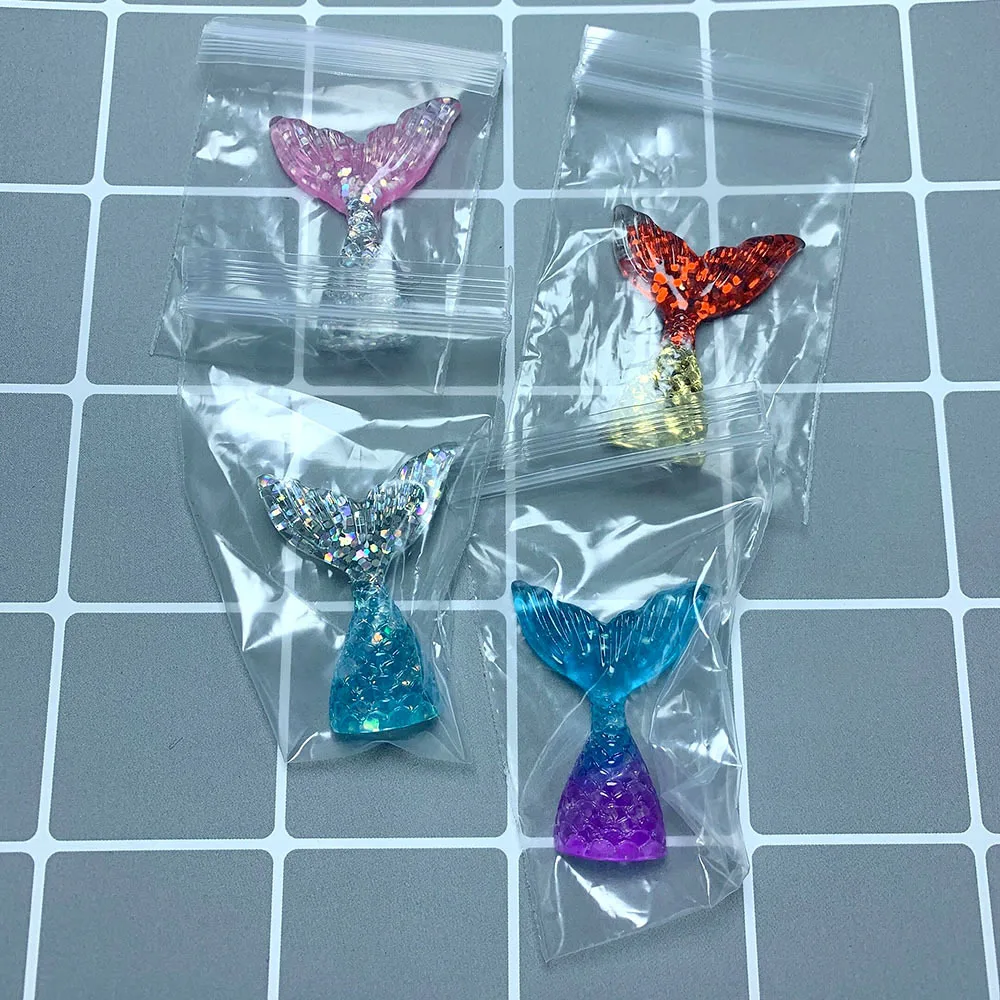 Cute DIY slime Kit Accessories Mermaid Tail shell Fluffy Polymer Slime ...