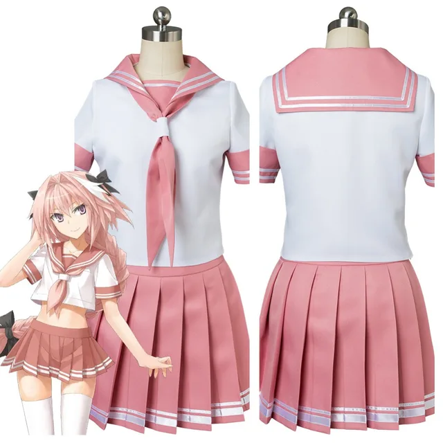 Fate Grand Order Astolfo Asutorufo Cosplay Costume School Uniform ...