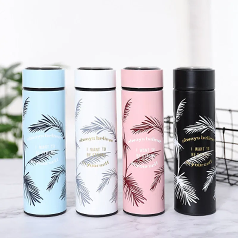 Couple stainless steel thermos bottle Portable travel termo cafe thermo ...