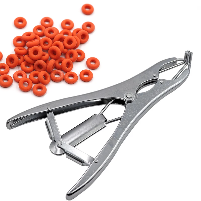 Farm Piglets Sheep Tail Docking Clamp Bloodless Castration Pliers Tails Device Tail Docking Ring ...