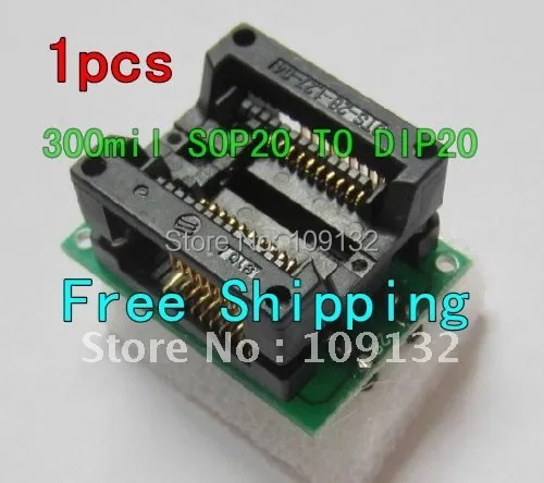 So20 Soic20 Sop20 To Dip20 Wide 300mil Ic Test Socket / Programmer ...